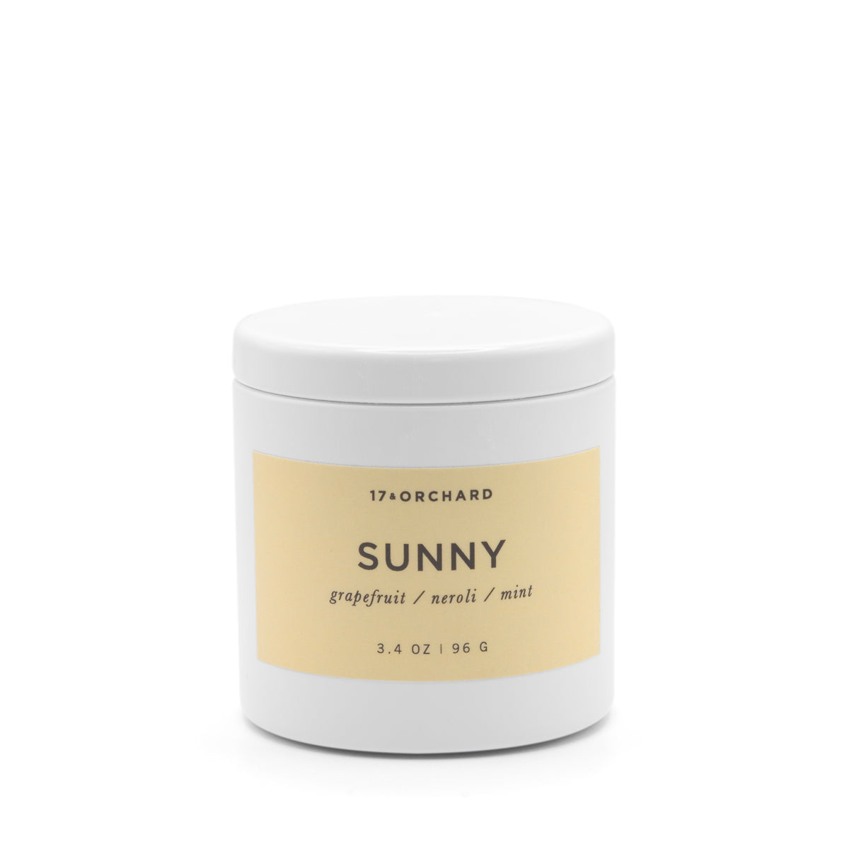 Sunny | Travel Tin – 17 & Orchard Candle Co.